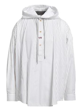 VIVIENNE WESTWOOD man shirt off white size 36 cotton, viscose, elastane, polyester